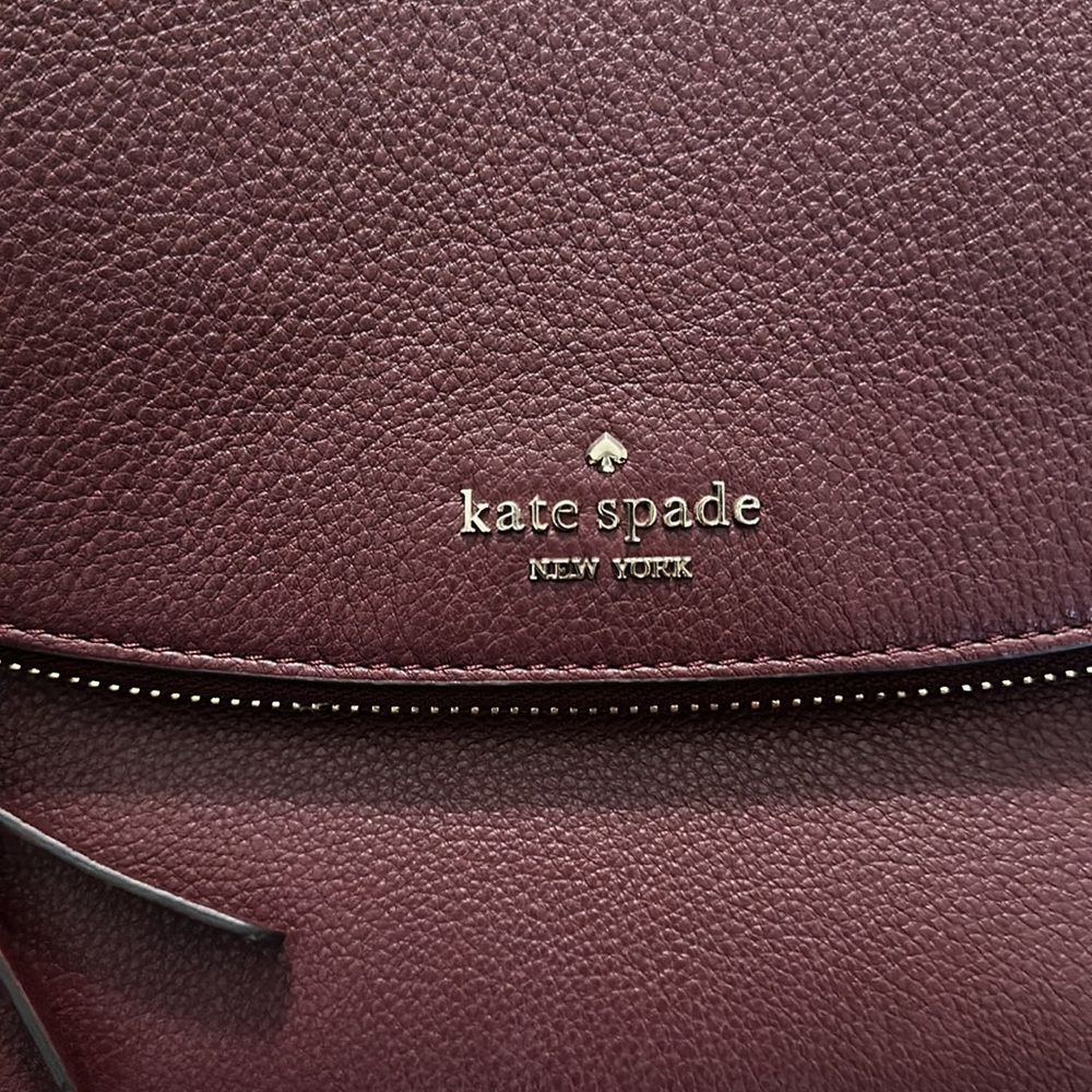 Authentic Kate Spade Eggplant/Maroon Shoulder Bag - Gem